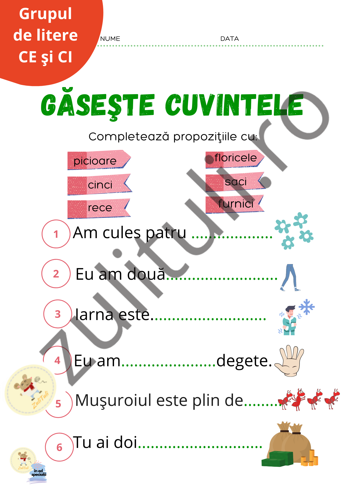 Găseşte cuvintele – zulituli.ro
