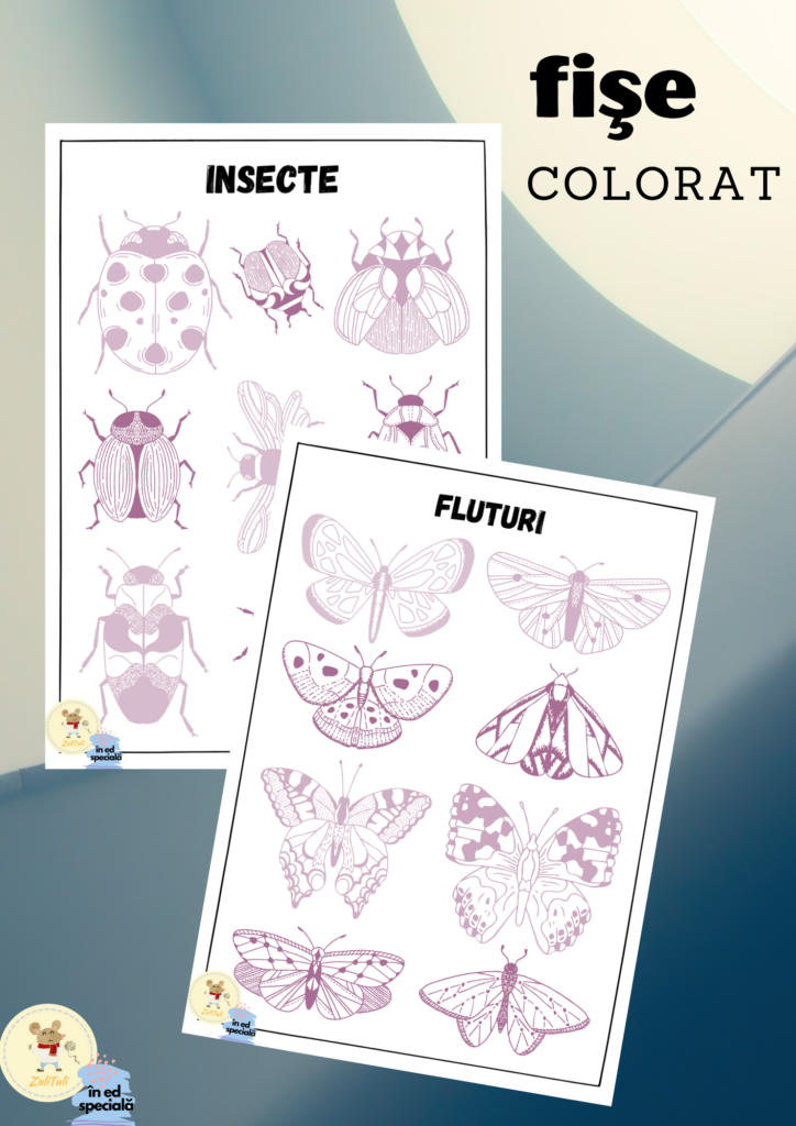 Insecte de colorat – zulituli.ro
